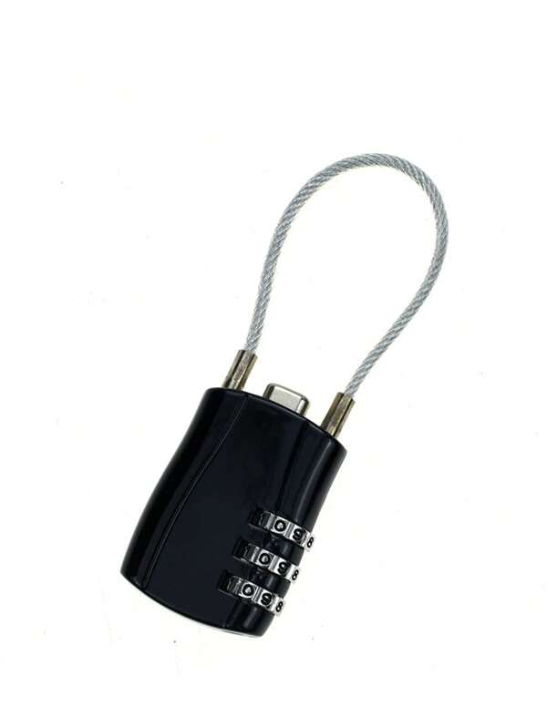 3 Digit Combination Padlock Outdoor School Lock Gym Lock And Black Lock ...