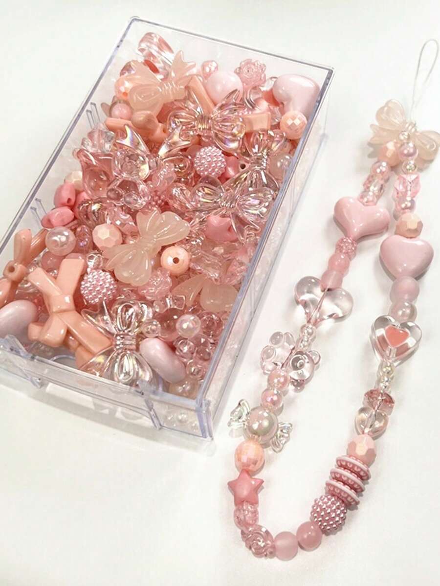 1pack Random Fashion Heart & Star & Flower DIY Acrylic Beads For Women ...