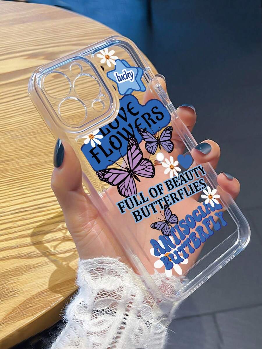 Butterfly Pattern Phone Case | SHEIN UK