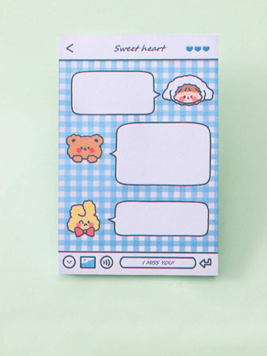 1pc Cartoon Graphic Sticky Note, Cute Multi-purpose Easy To Post ...
