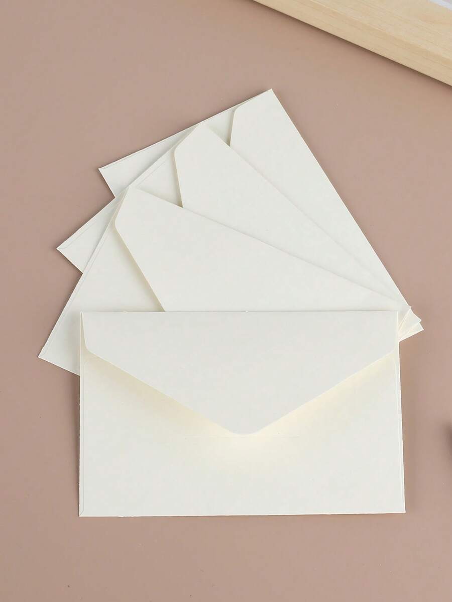 25pcs Solid Color Mini Paper Envelope, Simple Multi-Purpose Envelope ...
