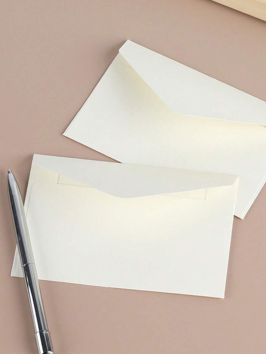 25pcs Solid Color Mini Paper Envelope, Simple Multi-Purpose Envelope ...