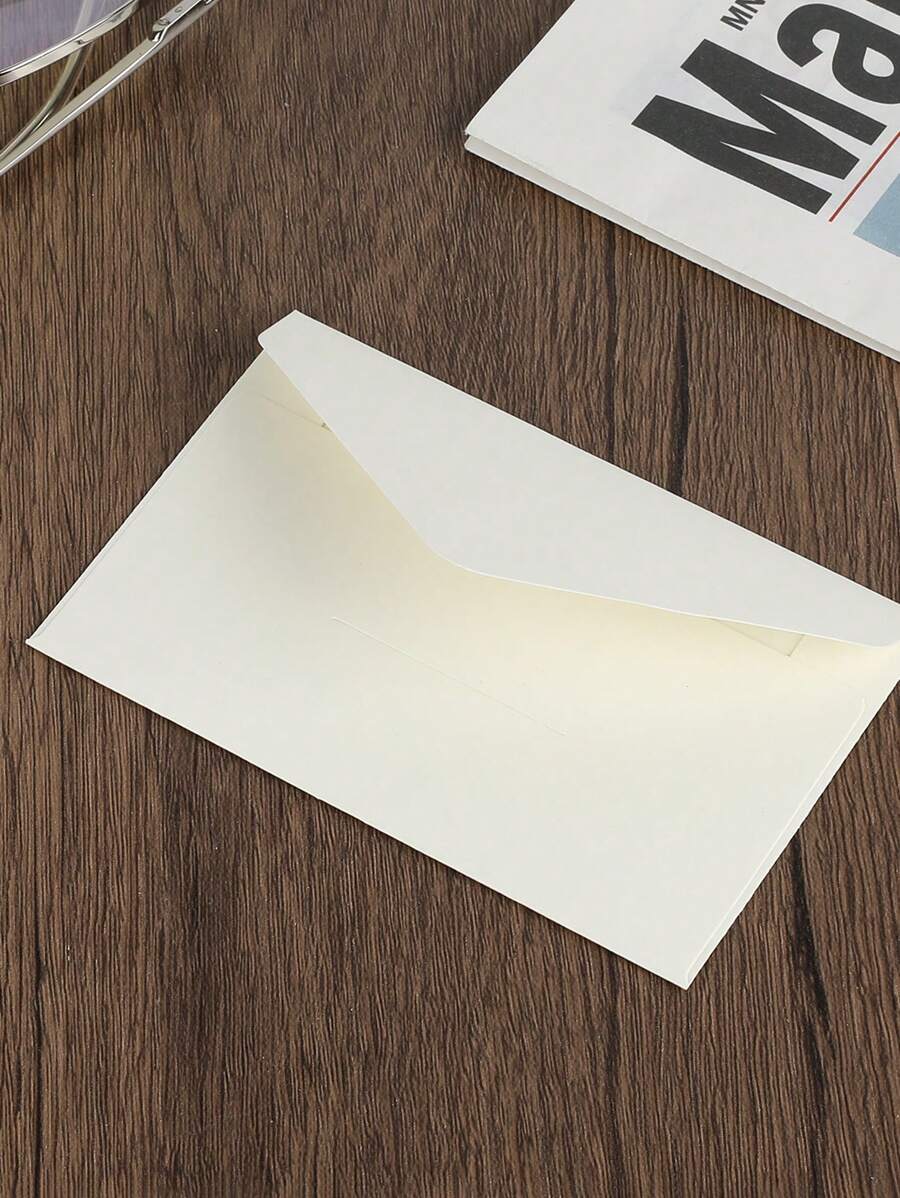 25pcs Solid Color Mini Paper Envelope, Simple Multi-Purpose Envelope ...