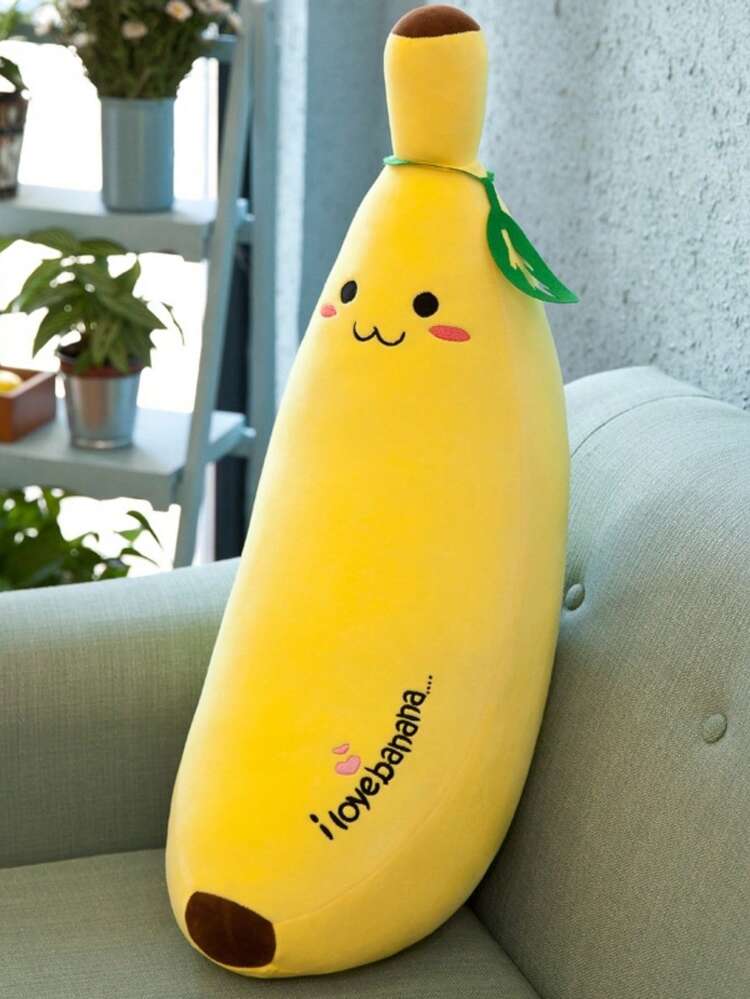 1pc Banana Design Pet Plush Toy | SHEIN