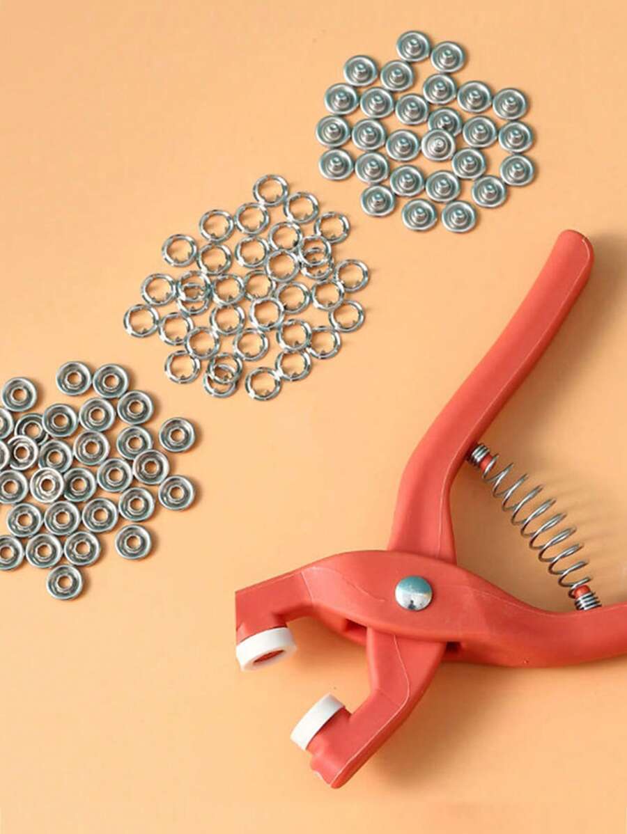 Five-Prong Snap Fastener Installation Tool (With Approx. 40 Sets Of ...