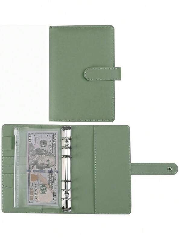 1pc Green Loose Leaf Binder Cover, Nordic Plain Color Binder Cover For ...