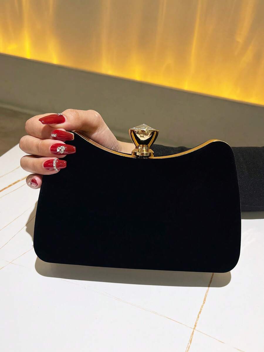 Evening Bag Black Handbag Clutch Women's Luxury Crossbody Chain Bag ...