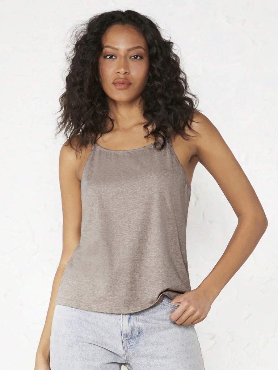 SHEIN BASICS Solid Cami Top | SHEIN USA