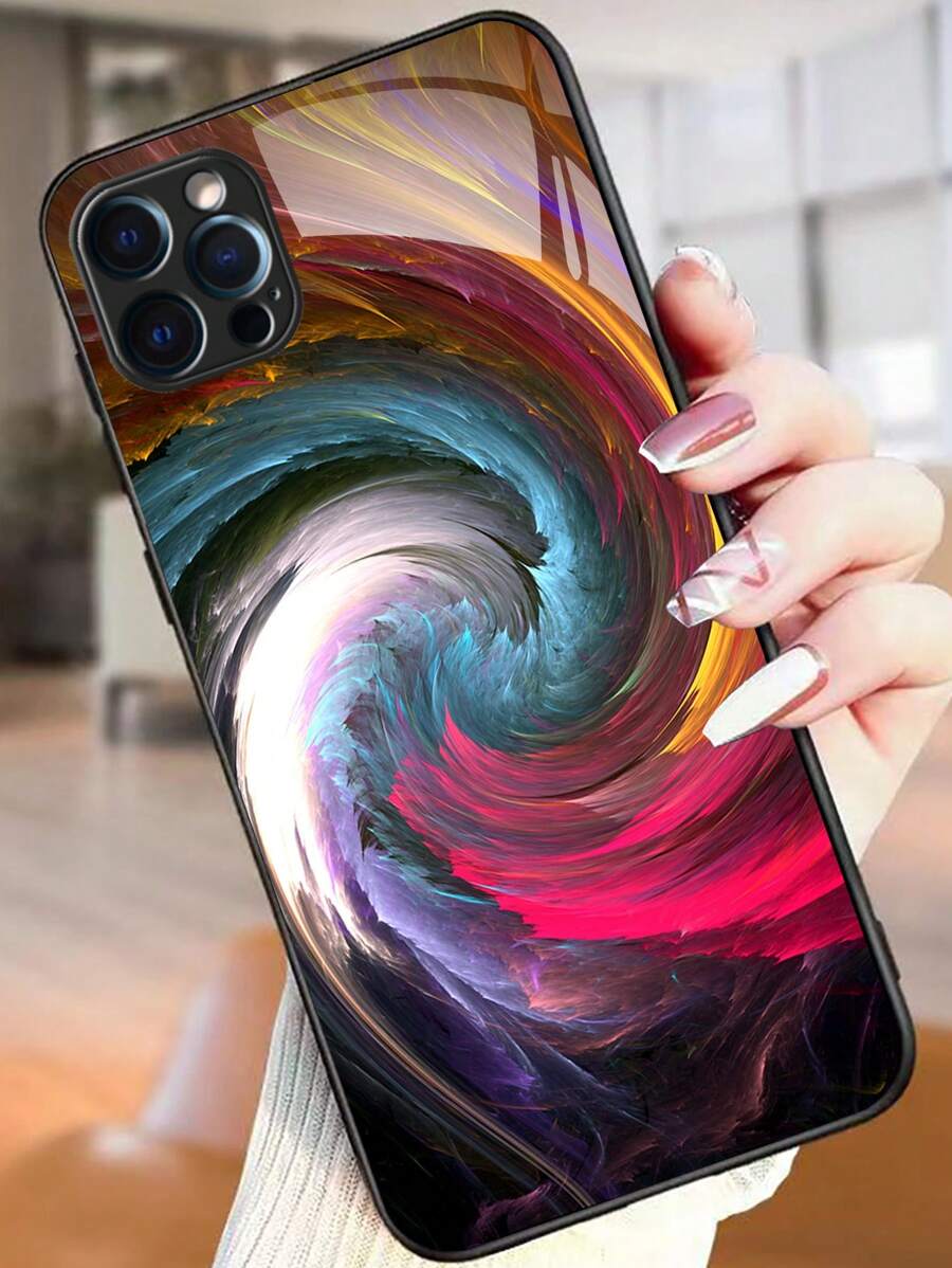 Graphic Tempered Glass Phone Case | SHEIN USA