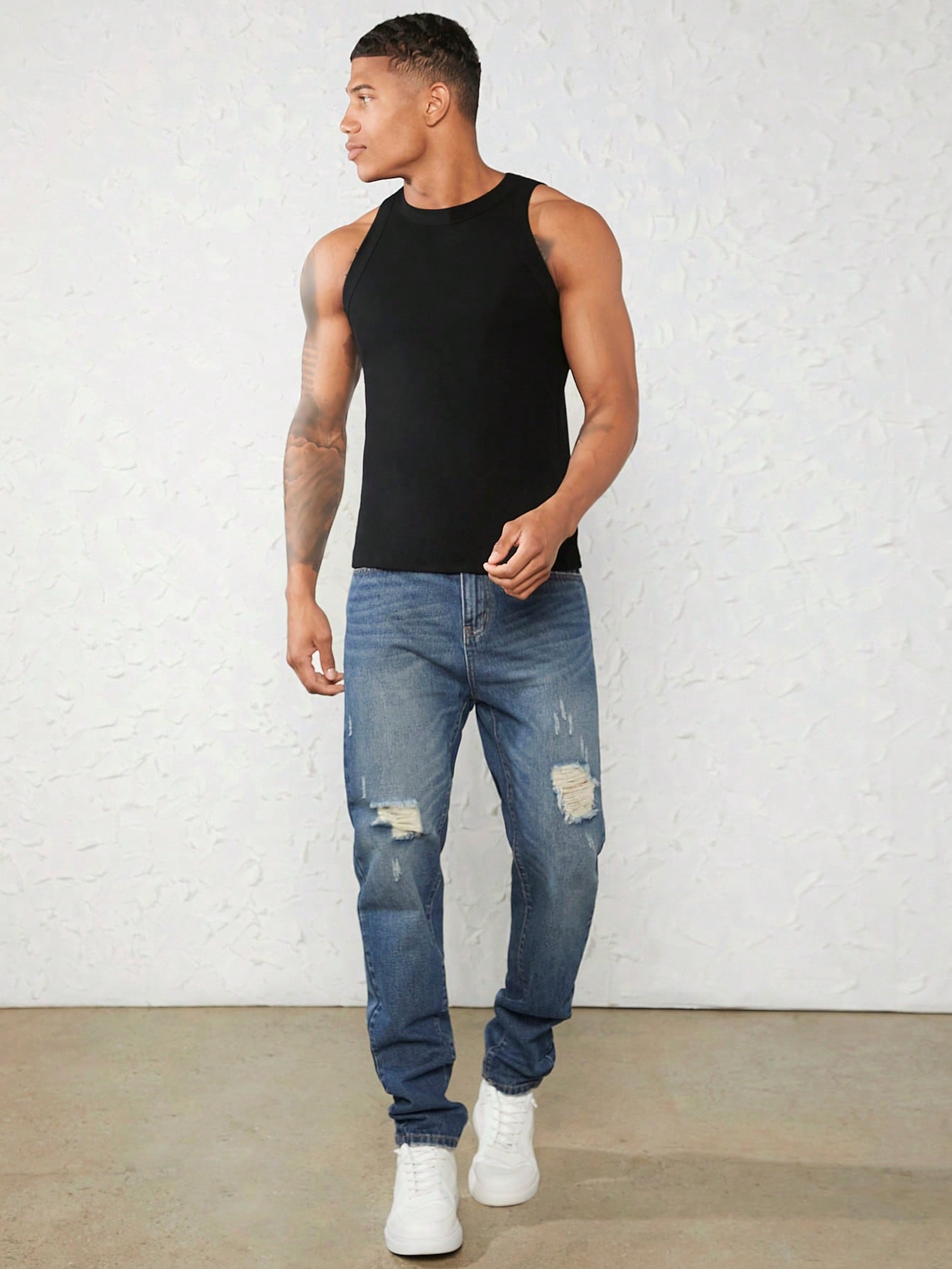 Manfinity Basics Men Cotton Solid Tank Top | SHEIN USA