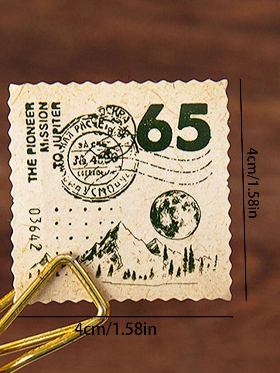 45pcs Stamp Design Assorted Sticker, Vintage Multi-purpose Sticker For ...