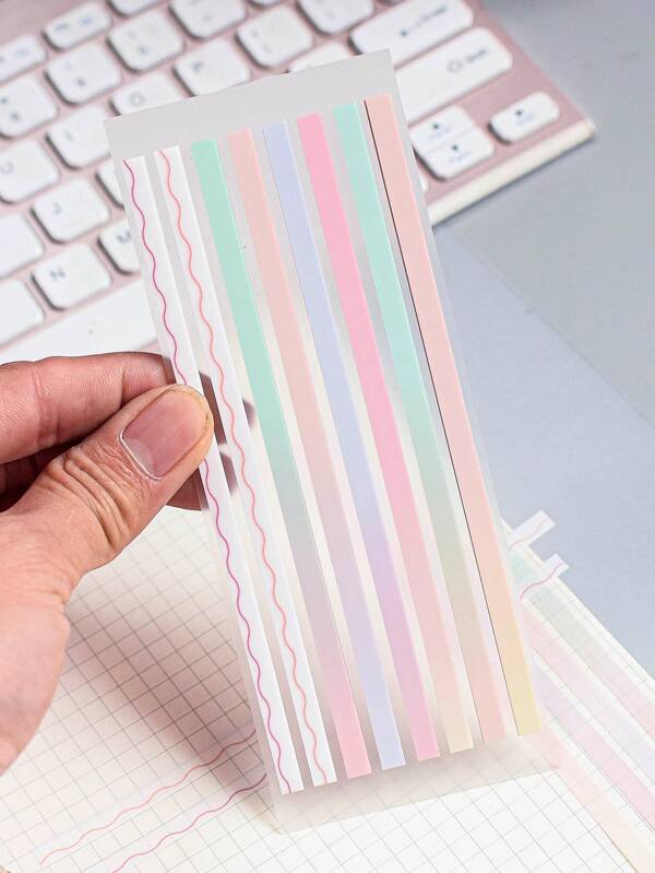 1pc Mixed Color Long Page Marker Sticky Index Tab, Simple Multi-purpose ...