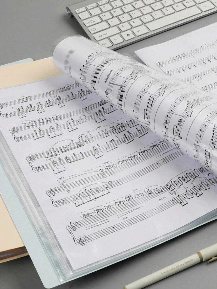 1pc Music Note Pattern File Folder, Simple Multi-layer Accordion Folder ...
