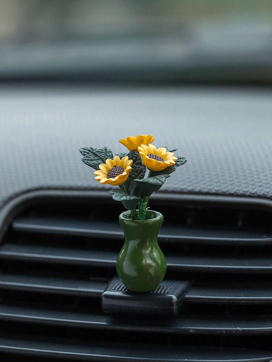 Sunflower Design Car Air Outlet Ornament | SHEIN USA