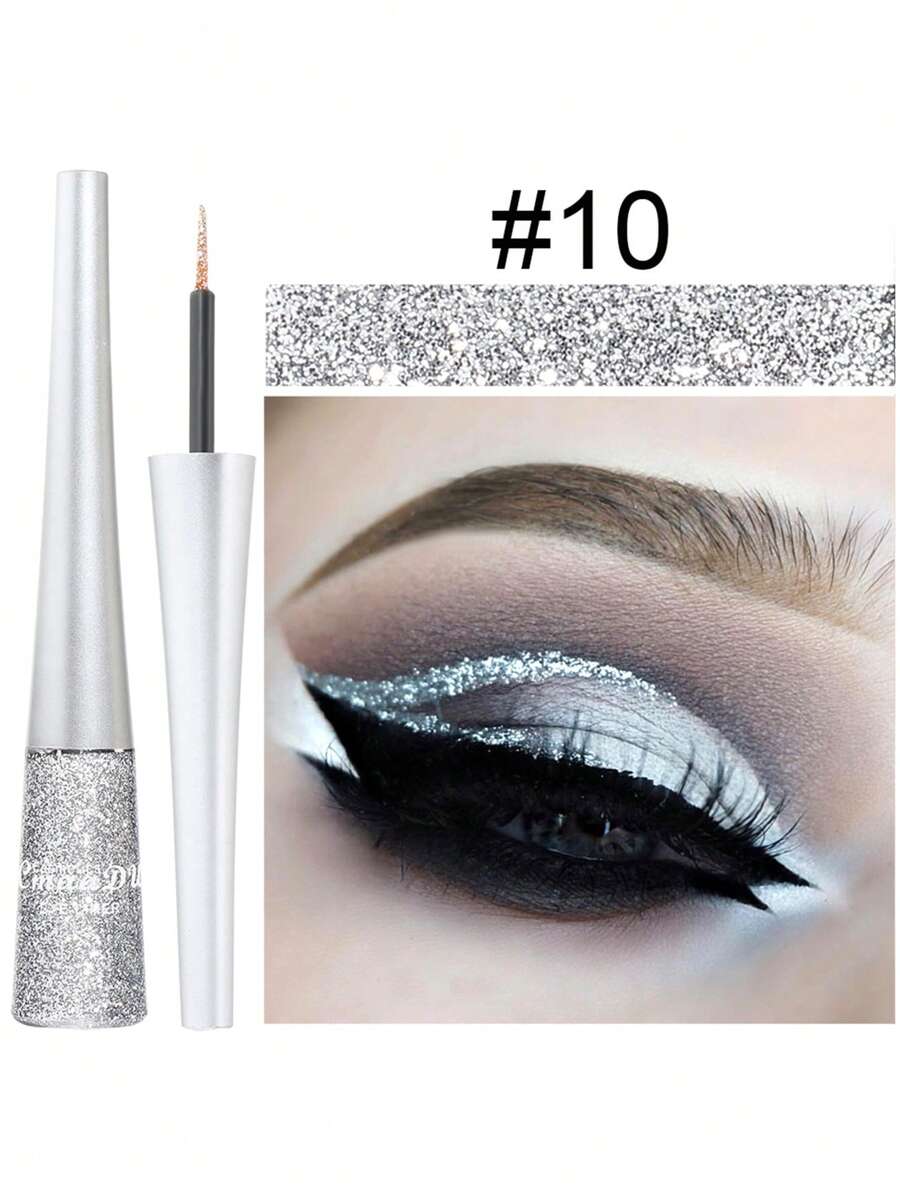 Waterproof Glitter Liquid Eyeliner, Long-lasting Eyeliner Pen, Easy To ...
