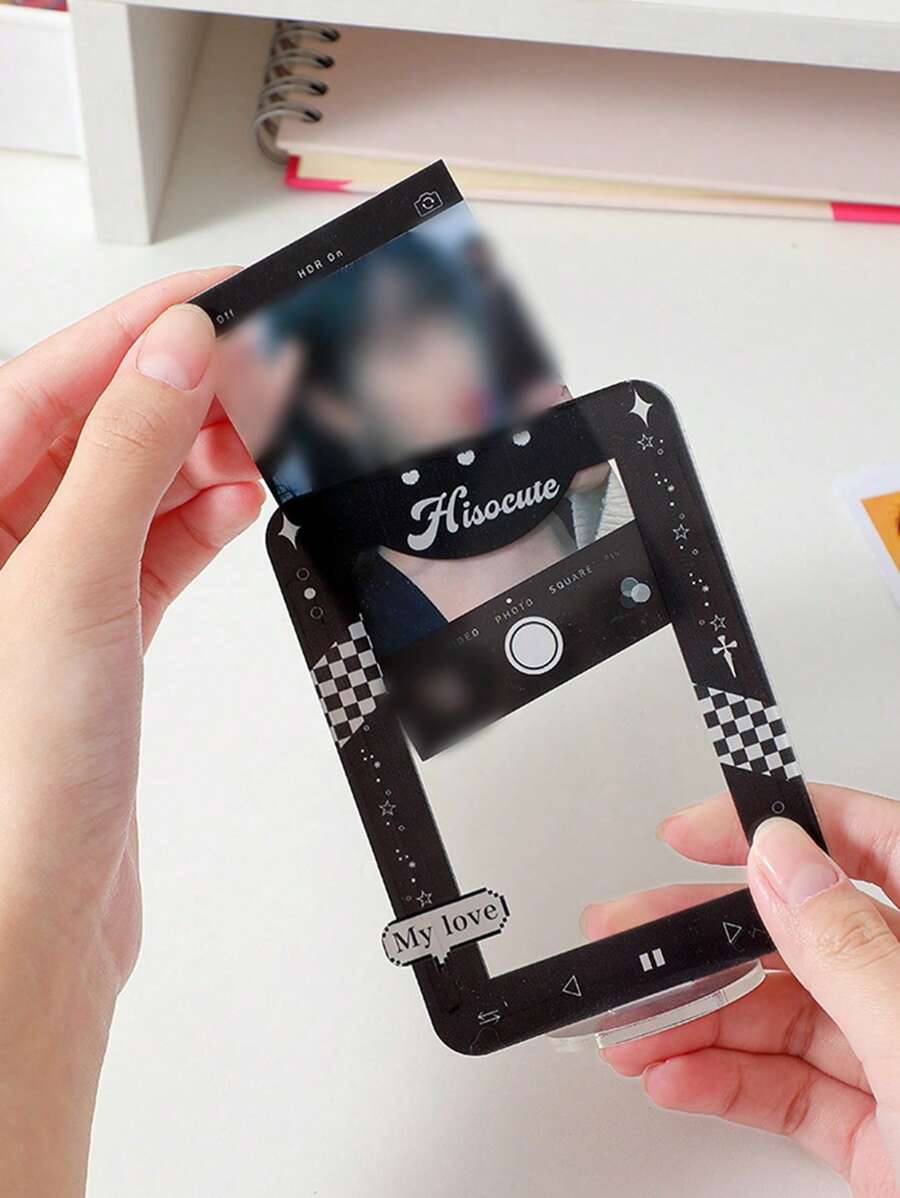1pc Letter Graphic Photo Album, Mini Photo Card Book For Students ...
