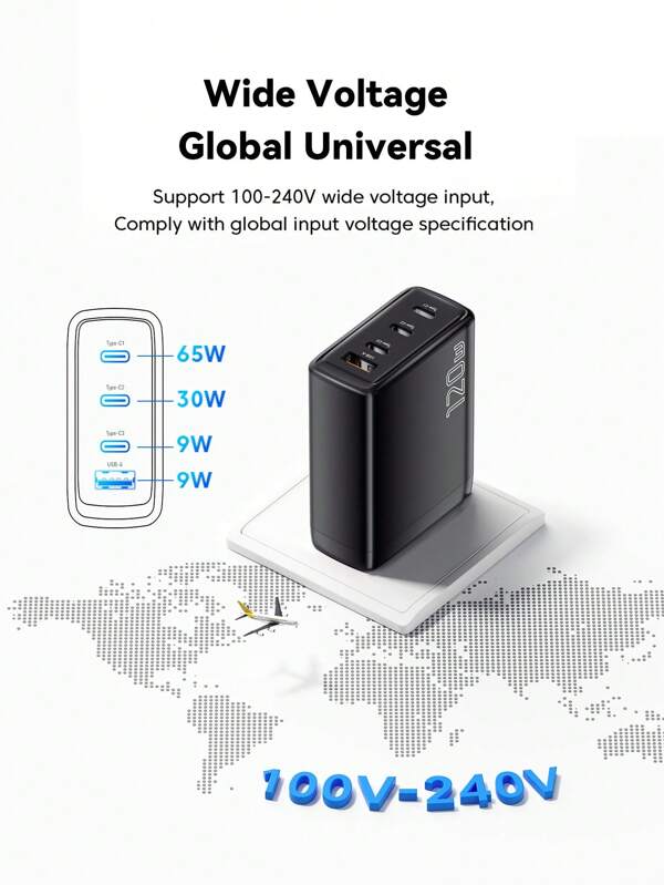 1pc 120W GaN USB Type C Charger Head | SHEIN USA