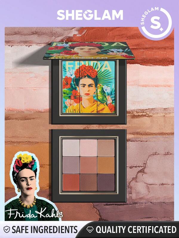 SHEGLAM X Frida Kahlo Masterpiece Eyeshadow Palette 9-Color Shimmer ...