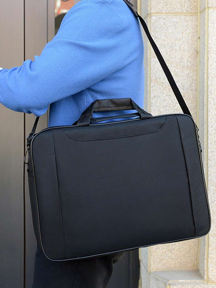 Oversized Briefcase Solid Color Double Handle Design Computer Bags For ...
