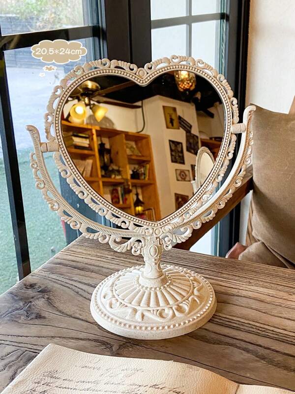 Heart Shaped Desktop Mirror | SHEIN EUR
