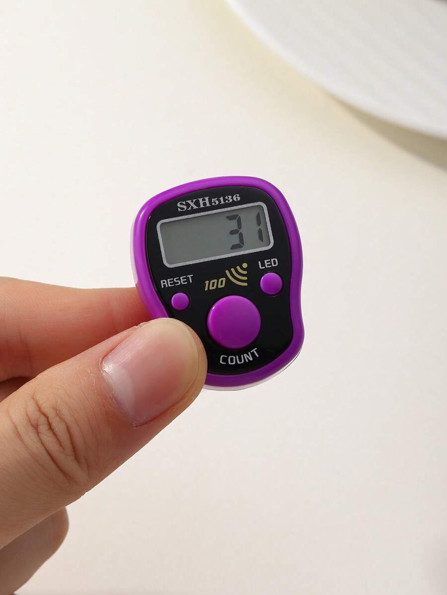 4 Digit Number Counters Metal Shell Hand Finger Display Manual Counting ...