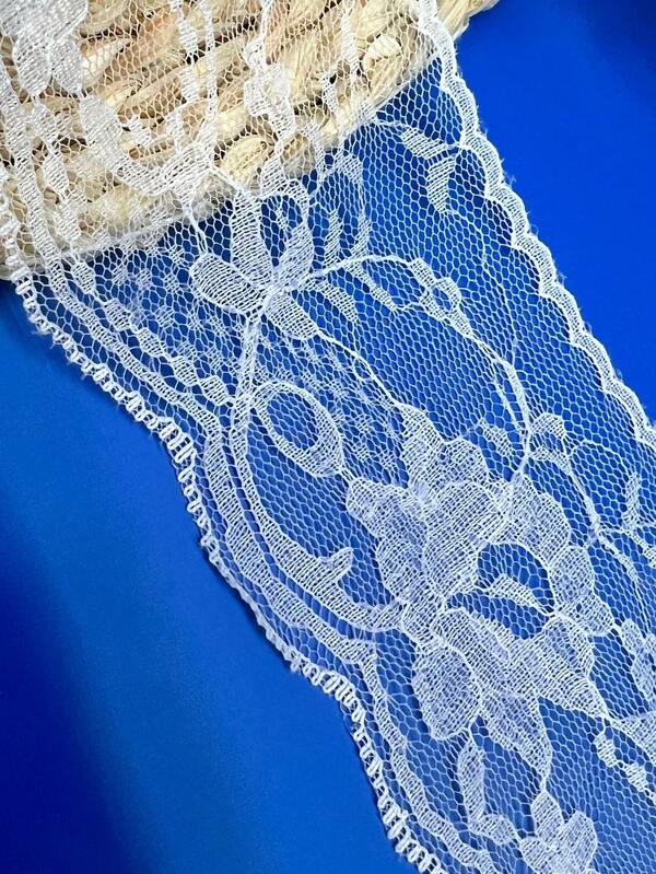 1pc Floral Embroidered DIY Webbing Lace, Modern Lace Design Sewing Tape ...