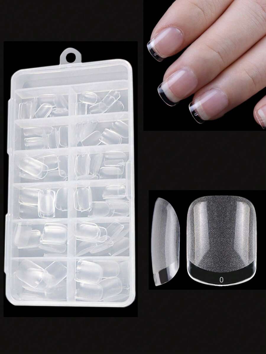 Get Glamorous With 120pcs Extra Short Square Acrylic Salon Full Cover ...
