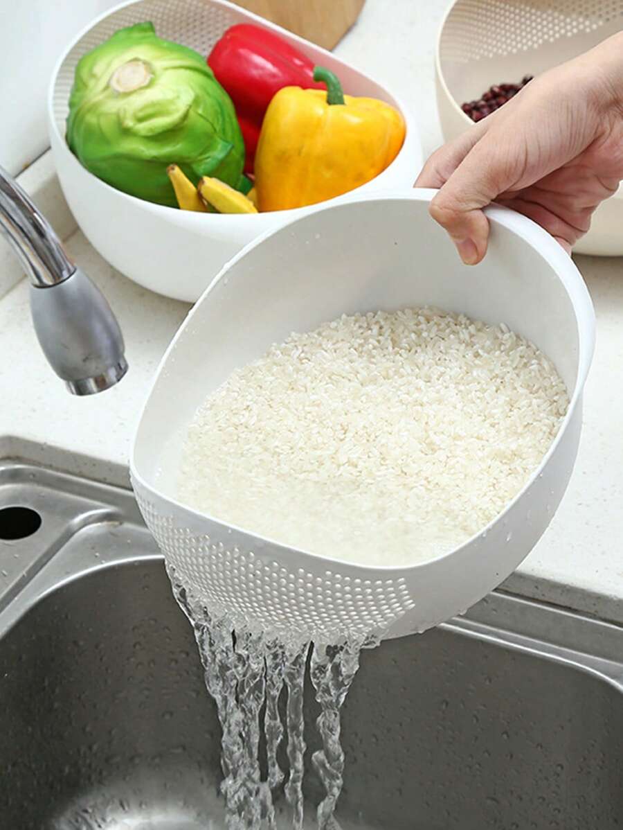 1pc Plastic Rice Washing Drain Basket | SHEIN USA