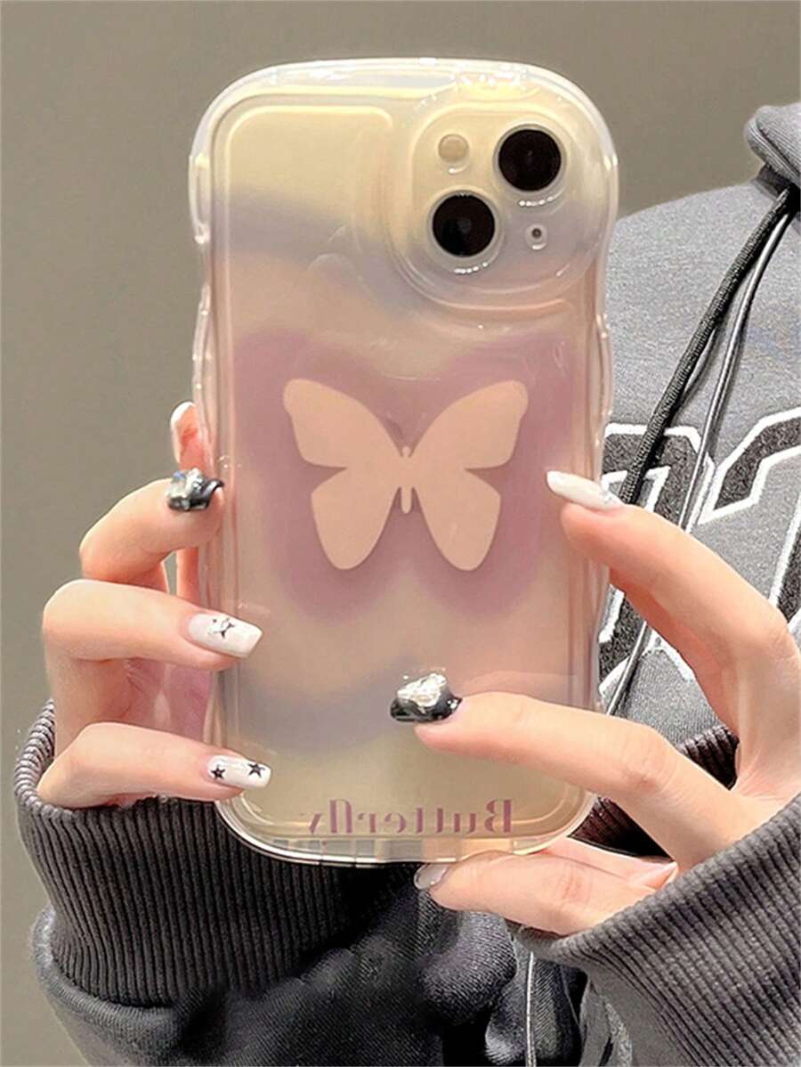 Butterfly Pattern Phone Case | SHEIN USA
