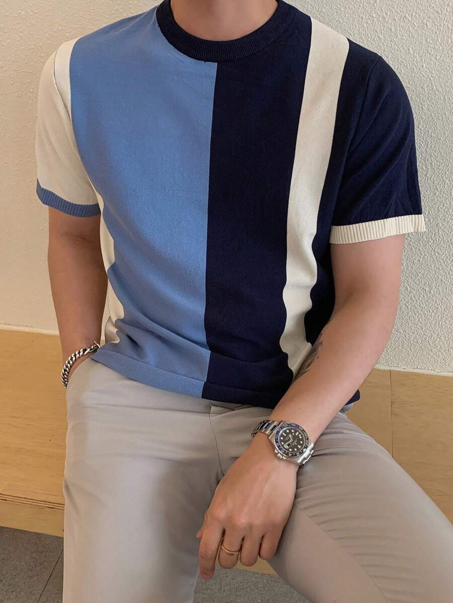 DAZY Men Color Block Knit Top | SHEIN USA