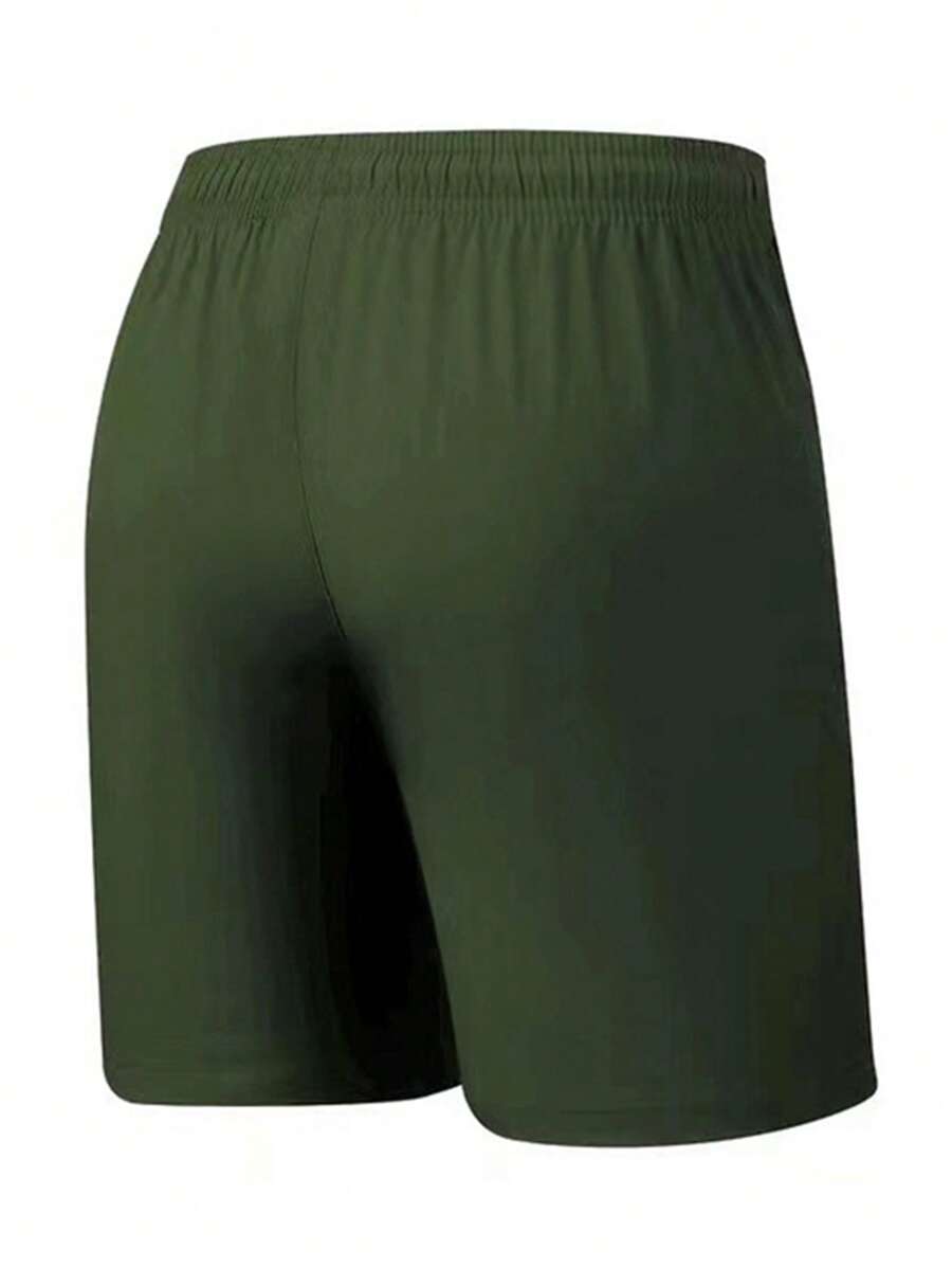 Manfinity Homme Men's Loose Fit Shorts With Zip Pockets And Drawstring ...