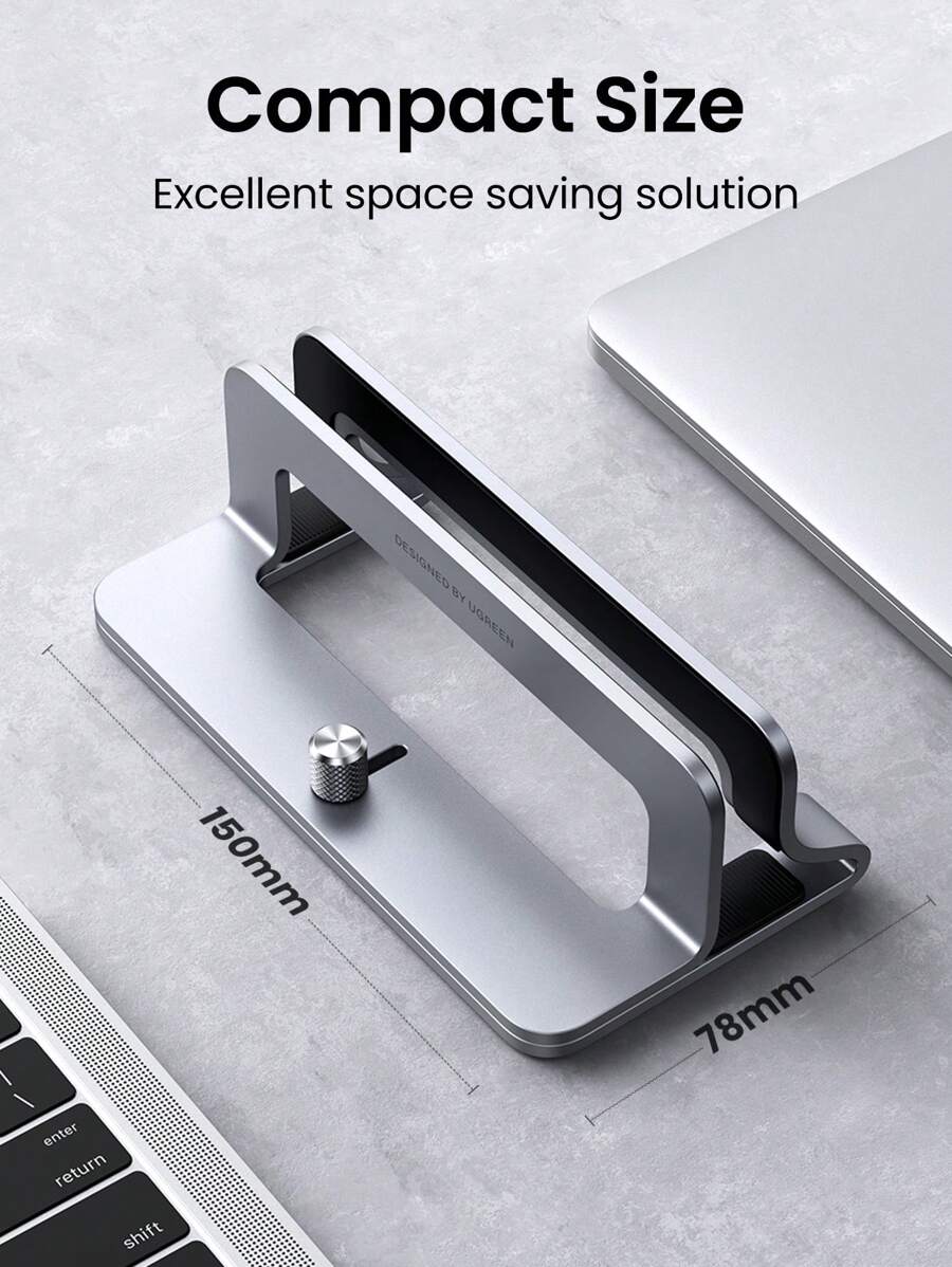 UGREEN Vertical Laptop Stand Holder Adjustable Aluminum Alloy For 25mm ...