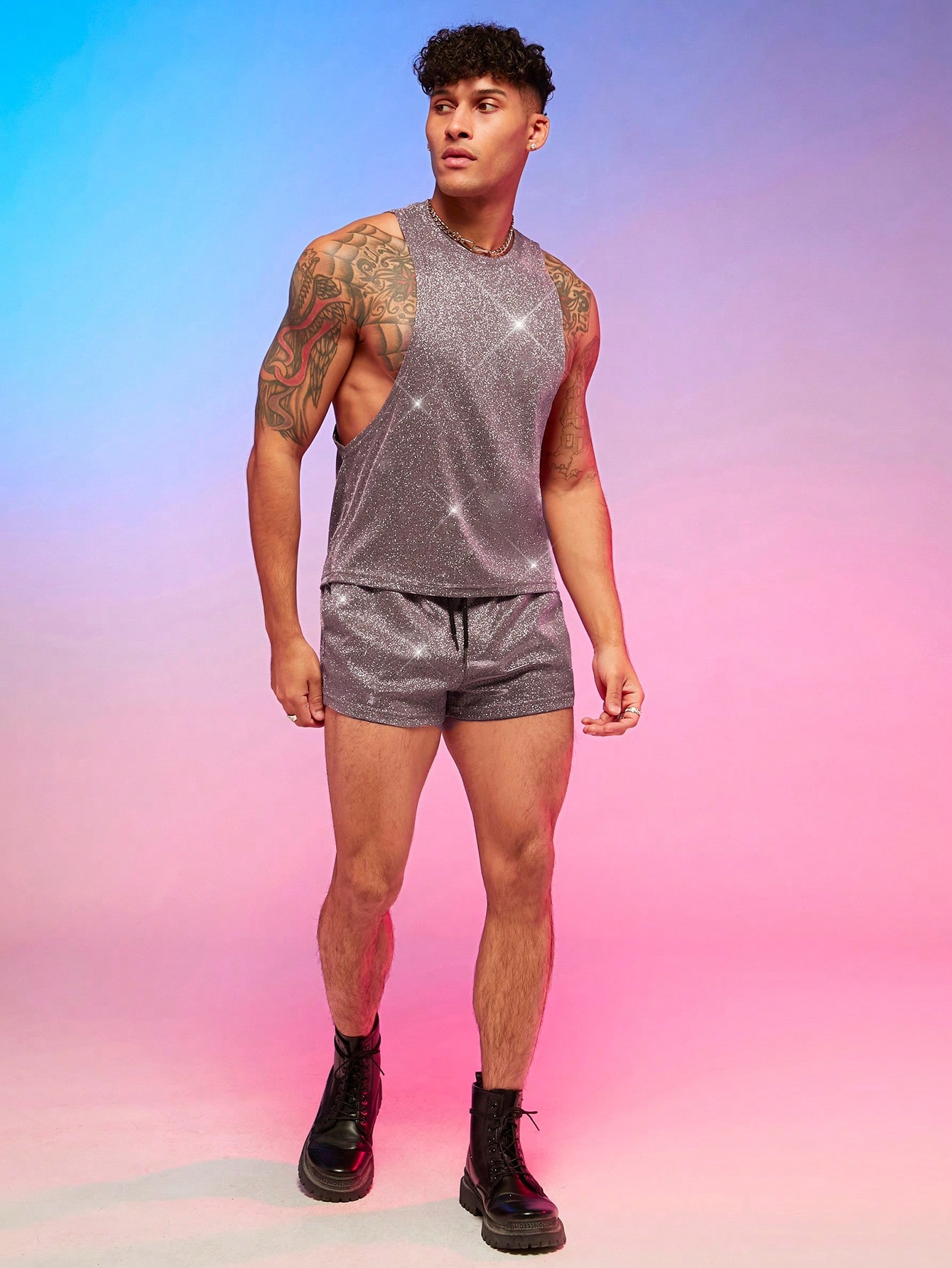 Manfinity Fever City Casual Eenkleurig Tweedelige outfit man Koord Zak ...