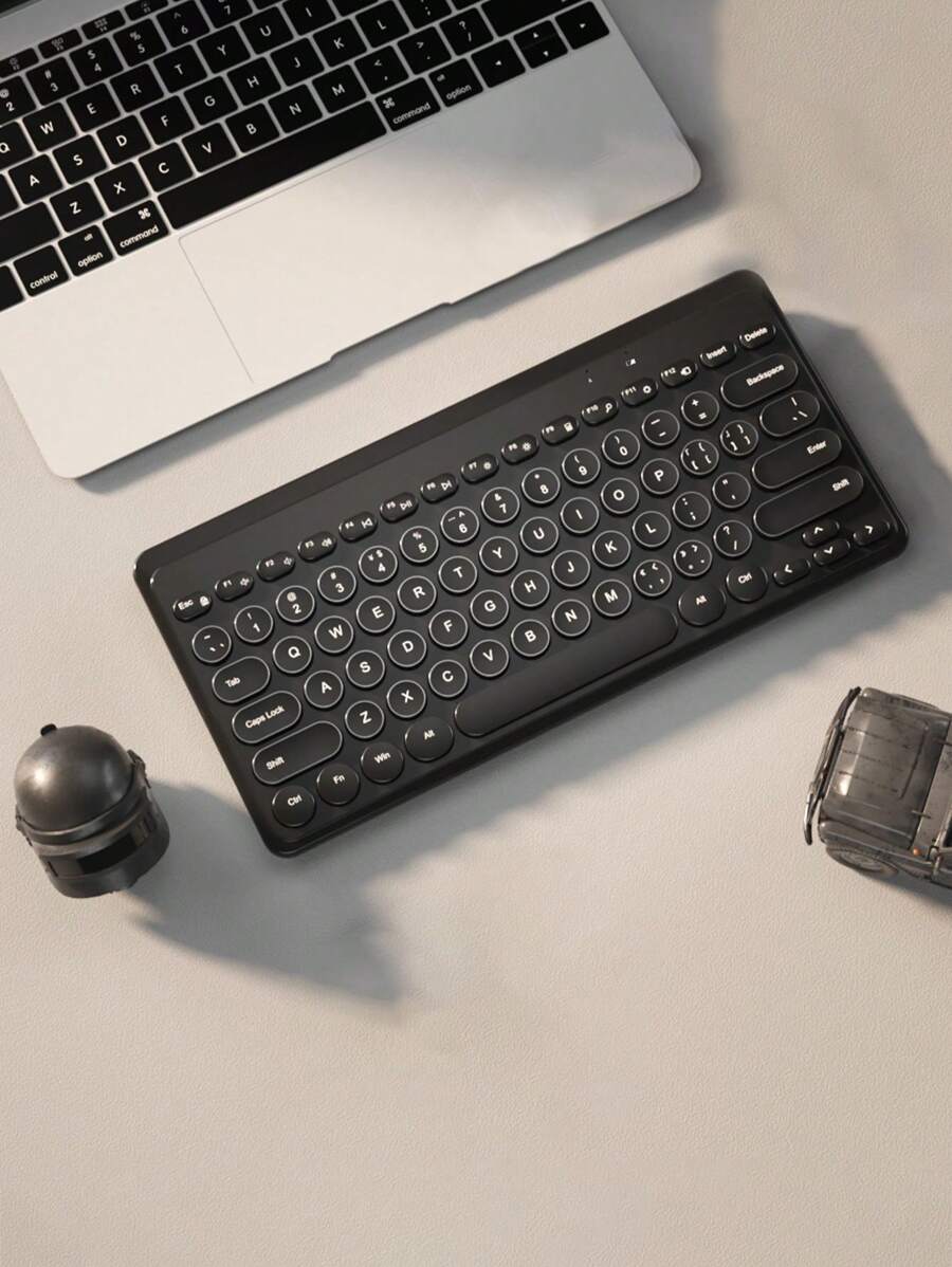 Compact And Convenient Fashionable Punk Style Wireless Keyboard | SHEIN USA