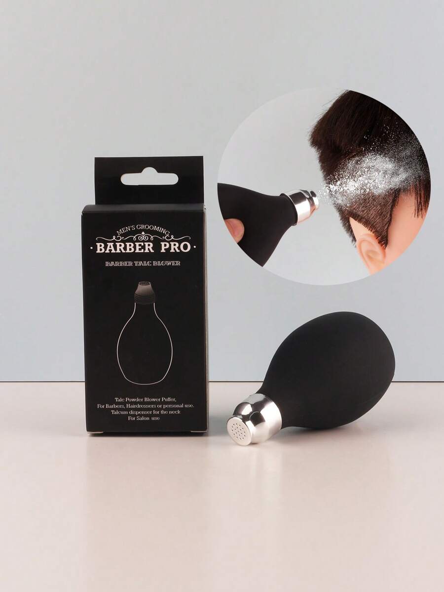 1pc Black Silicone Powder Spray Bottle For Hairdressing, Body Or Heat ...