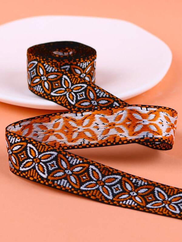1roll Flower Embroidered DIY Webbing | SHEIN USA