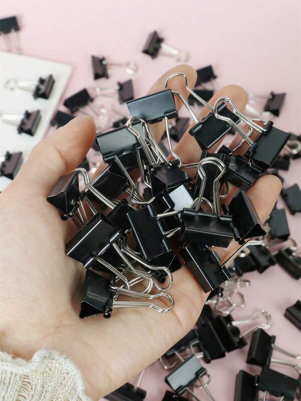 15pcs Solid Color Mini Binder Clip, Simple Multi-purpose Portable ...