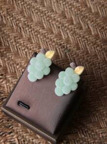 Grape Design Stud Earrings | SHEIN USA