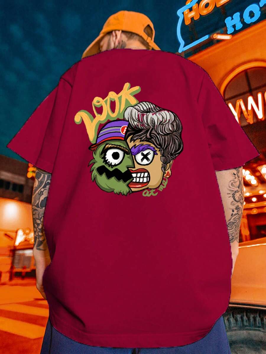 Manfinity EMRG Men Cartoon & Letter Graphic Tee | SHEIN USA