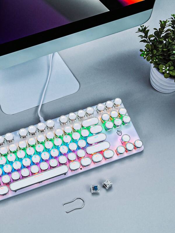 Luminous Wired Mechanical Keyboard | SHEIN UK