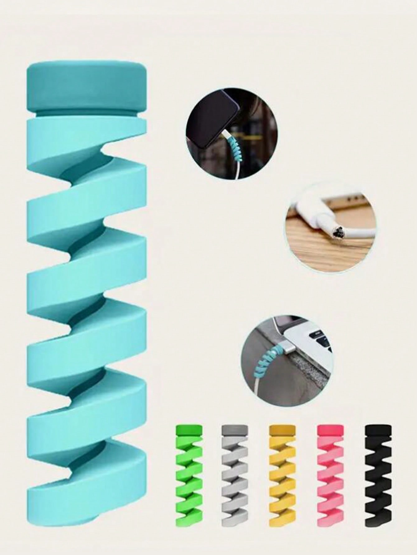 Protector de ahorro de cable de cargador de 10 piezas: ajuste perfecto ...