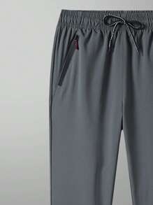 Men Solid Drawstring Waist Trousers | SHEIN UK