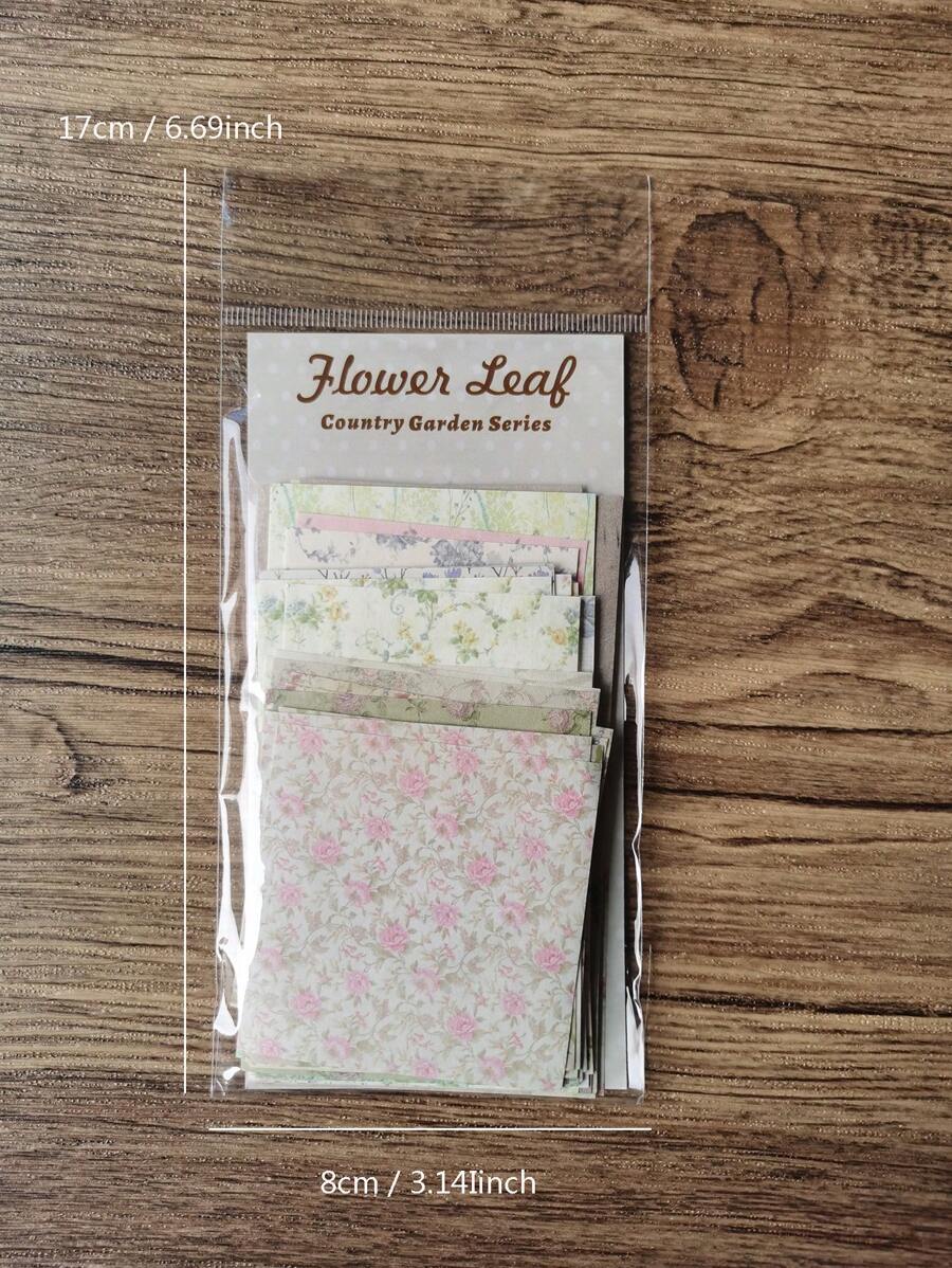 60pcs Floral Pattern Material Paper | SHEIN USA