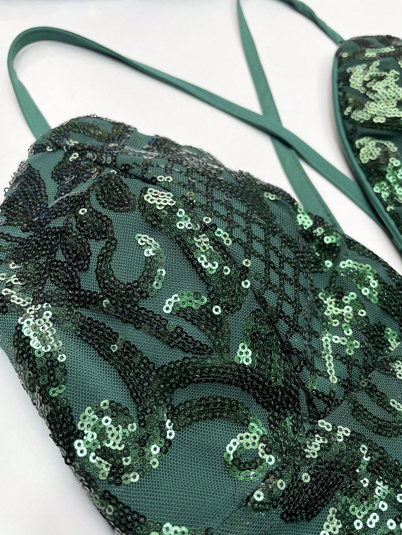 Giffniseti Split Thigh Sequin Cami Prom Dress | SHEIN USA