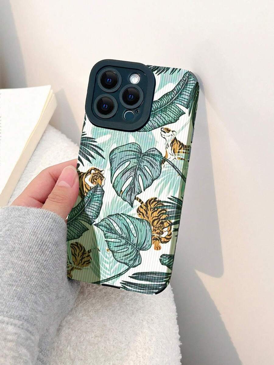Leaf Pattern Phone Case | SHEIN USA