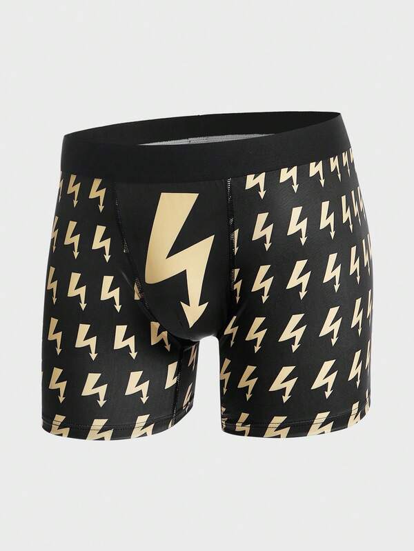 Men Lightning Print Boxer Brief | SHEIN USA