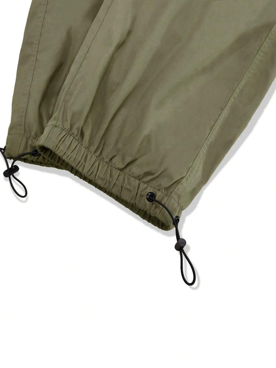 Manfinity EMRG Men Flap Pocket Side Drawstring Waist Oversize Cargo ...
