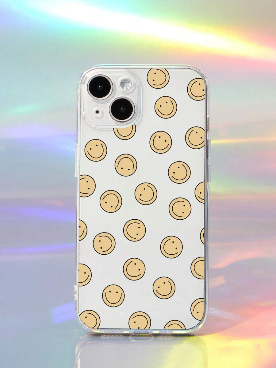 Happy Doodle Co Smiling Face Phone Case | SHEIN USA