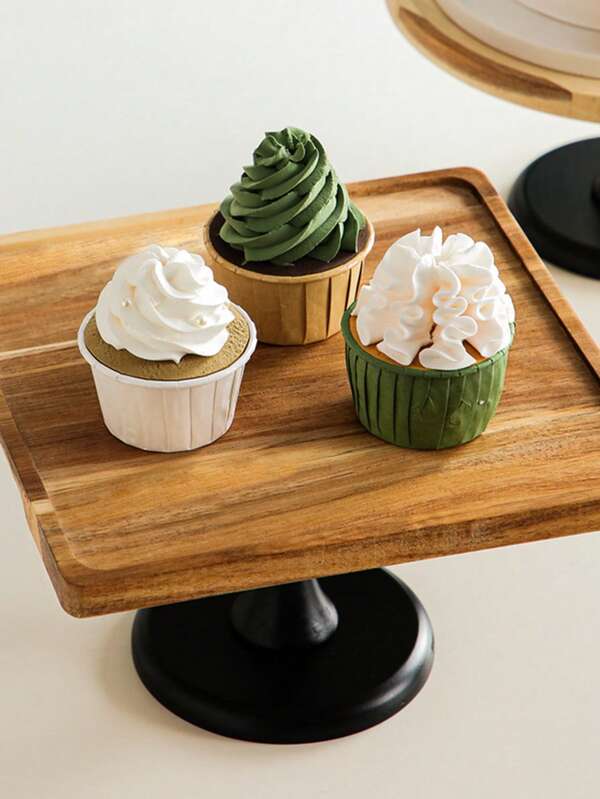 1pc 25cm Wood Tray, Modern Square Shaped Food Tray For Home | SHEIN USA