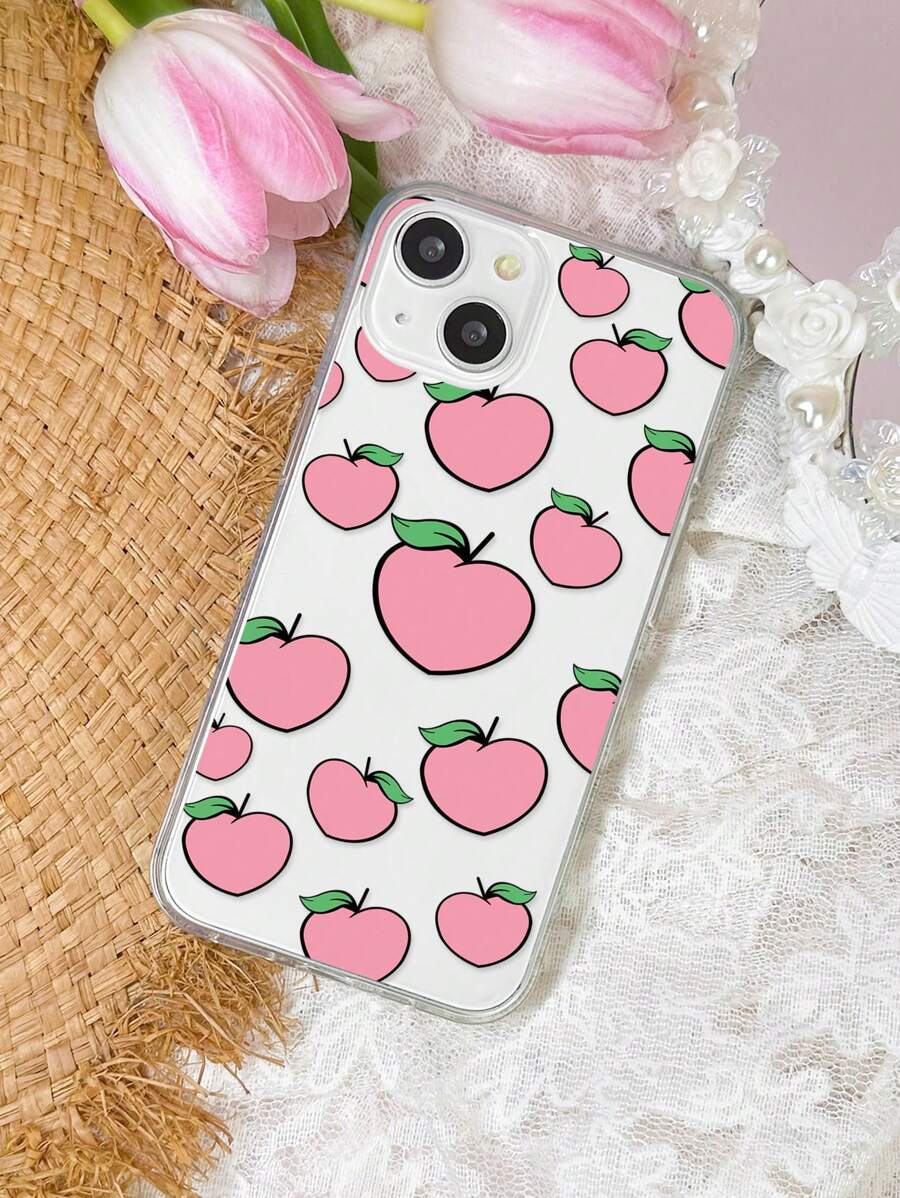 Peach Pattern Phone Case | SHEIN USA